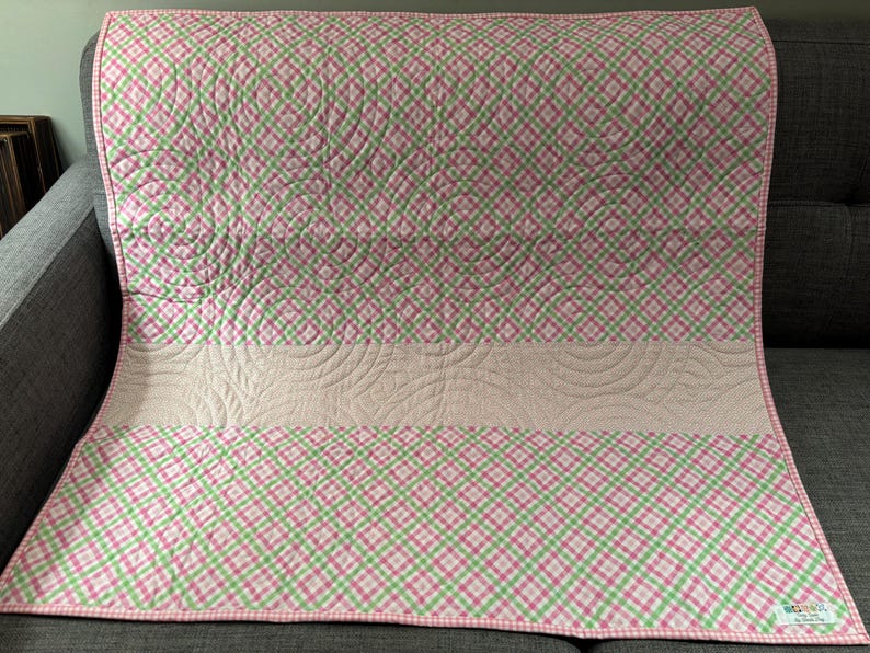 Cheerful Checkerboard Baby Quilt - Etsy