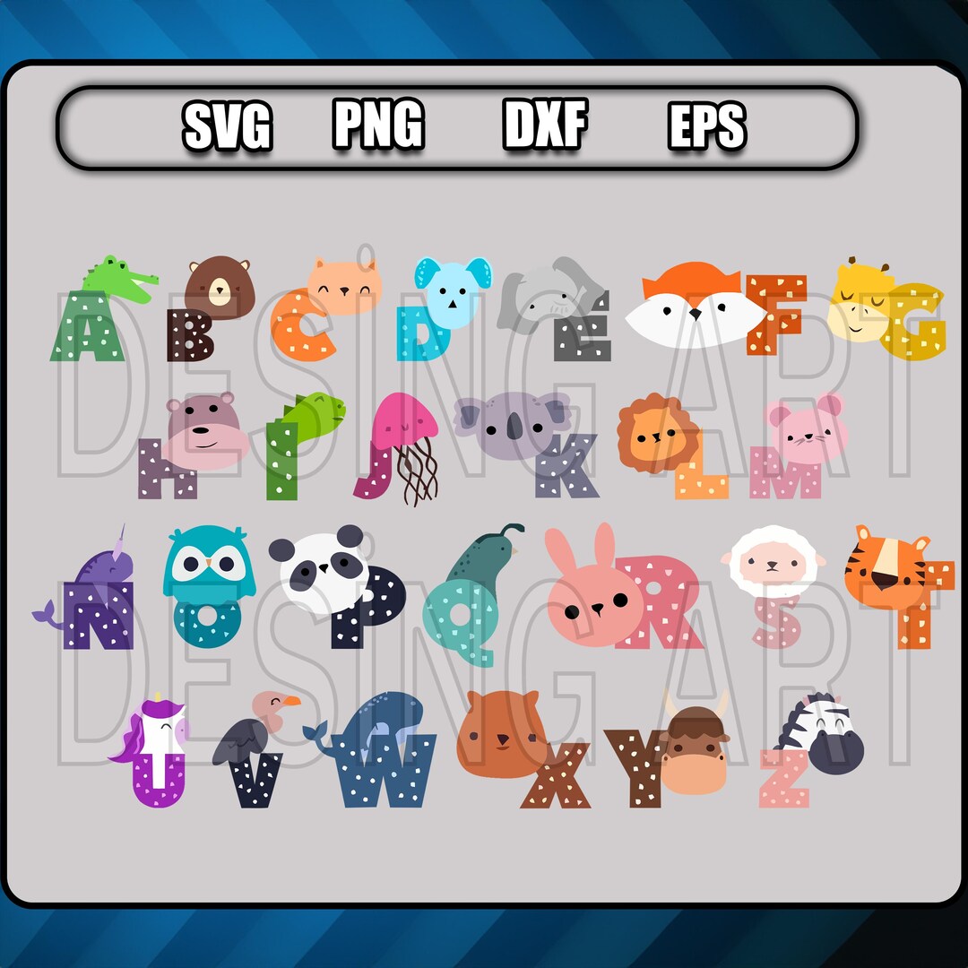 Animal Alphabet Clipart , Animal Alphabet Png , Education and Learning ...