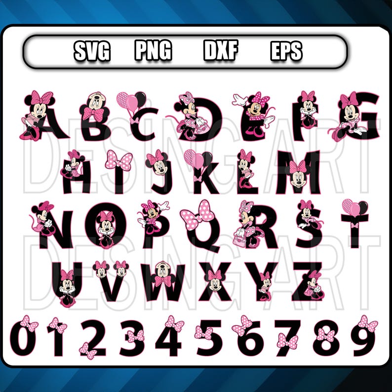 Mouse Alphabet SVG, Mouse Font SVG, Letters SVG, Customize Gift Svg ...