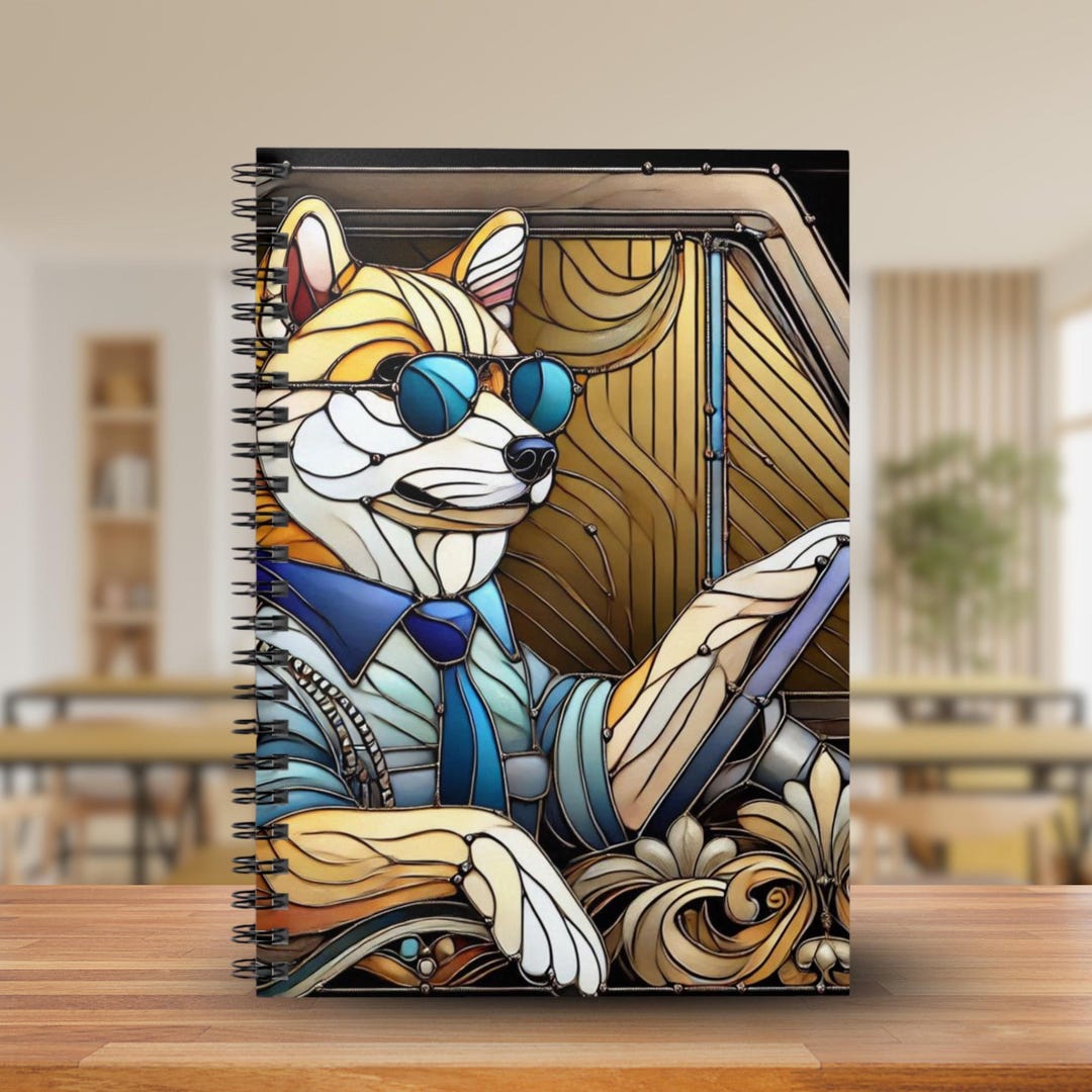 Shiba Police Car Spiral Notebook – Kawaii Dog Lover Gift - Etsy
