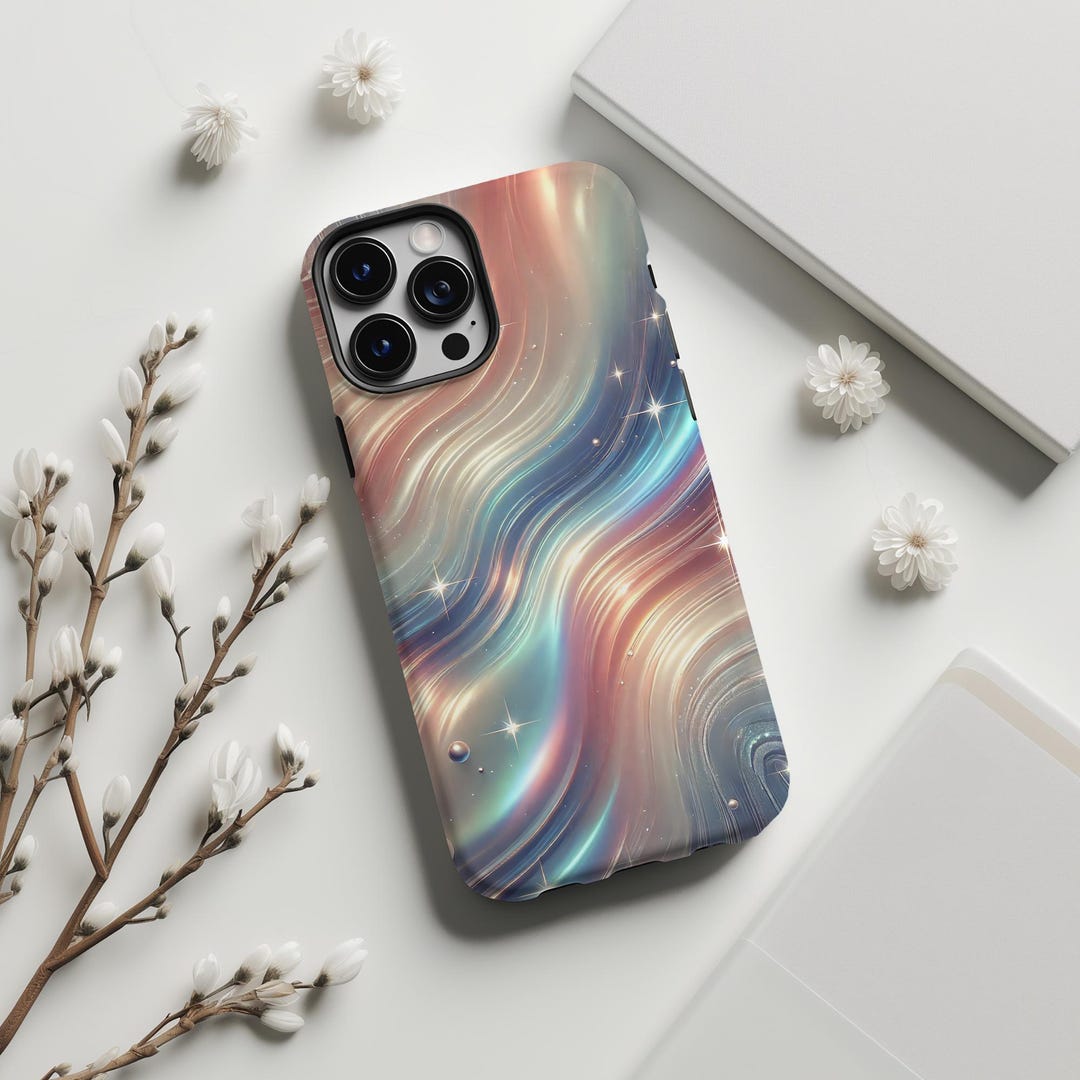 Rainbow Stripe Phone Case, Stripe Pastel Phone Case for iPhone 8-16 Pro ...