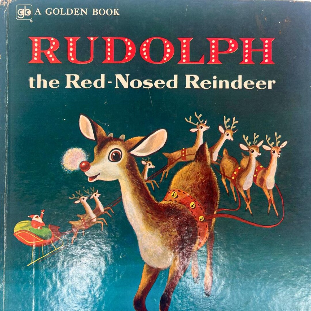 Rudolph the Red-nosed Reindeer - Vintage Book Nostalgic Christmas - Etsy
