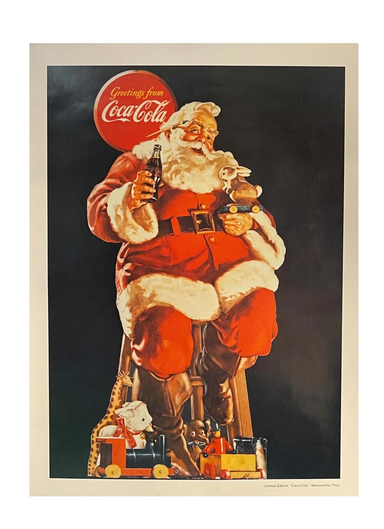 Original Vintage Coca Cola Memorabilia Print - Offical Limited Edition ...