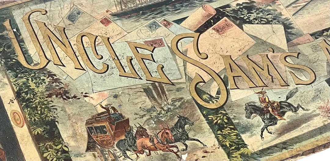 1893 Uncle Sam’s Mall Board Game Instructions - Original & Highly ...