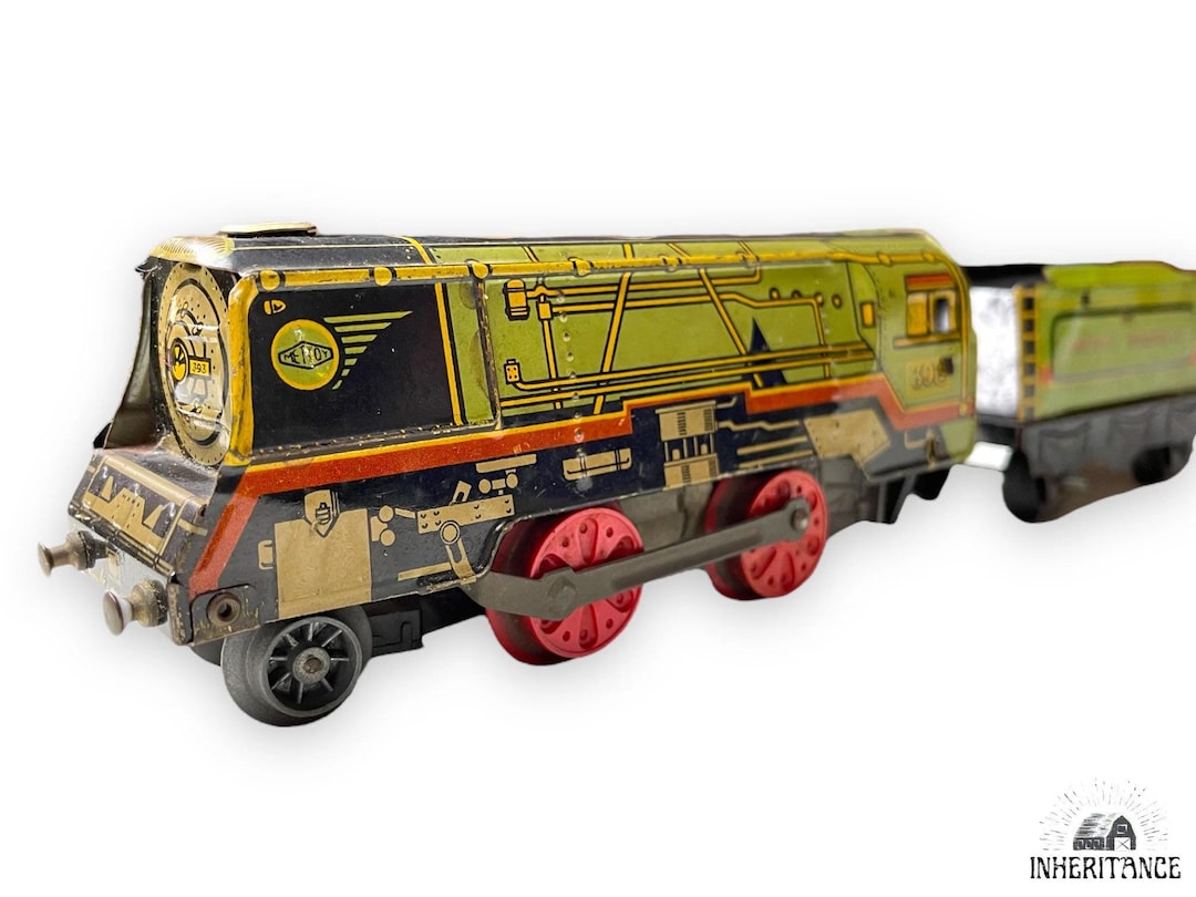 1950s British Mettoy Tin Plate Train Set Locomotive Gauge O - Vintage ...