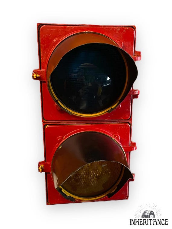 Vintage Pole Mounted General Electric Traffic Signal Local