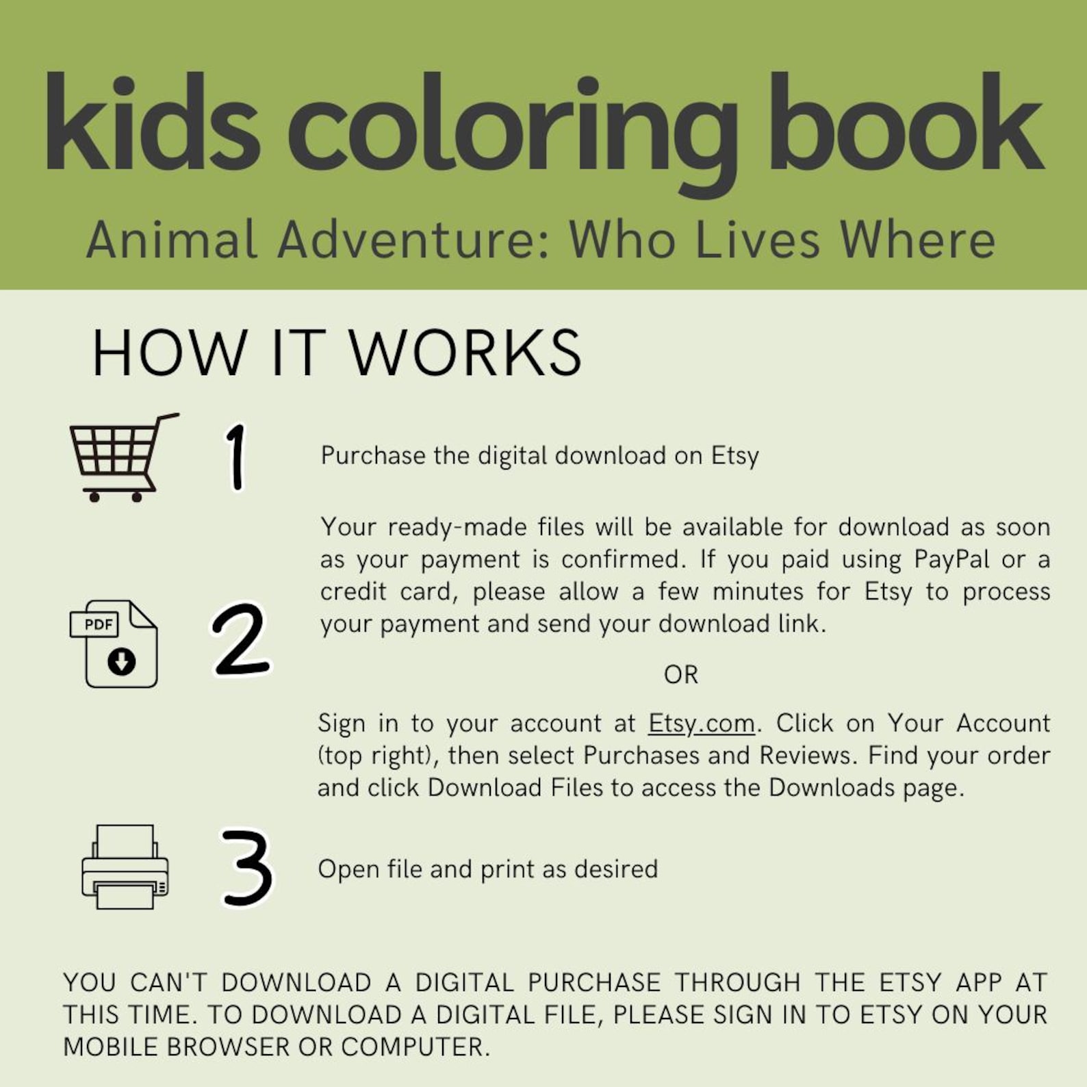 Animal Adventures: Who Lives Where | Kids Coloring Book | Learn About ...