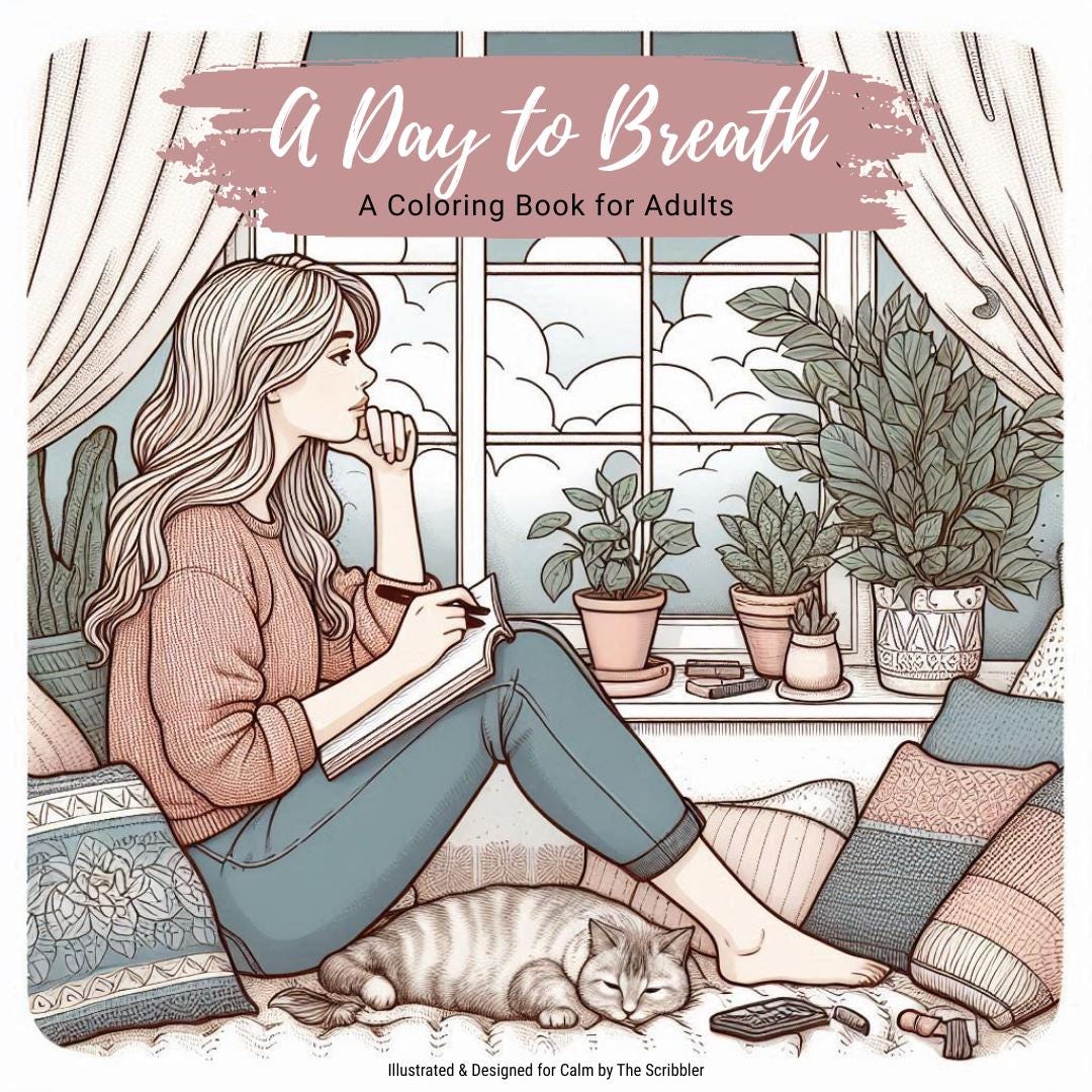A Day to Breathe | Adult Coloring Book | 22 Peaceful Scenes | Adult ...