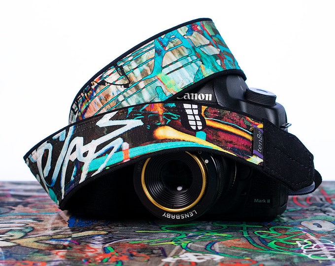 Grunge Graffiti Camera Strap - Etsy