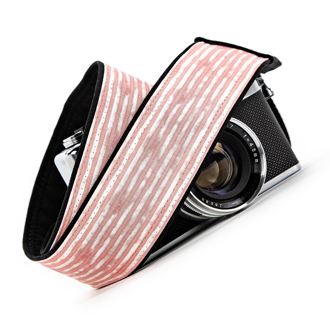 Camera Strap, Coral Stripe, for Dslr, Slr or Mirrorless Cameras - Etsy