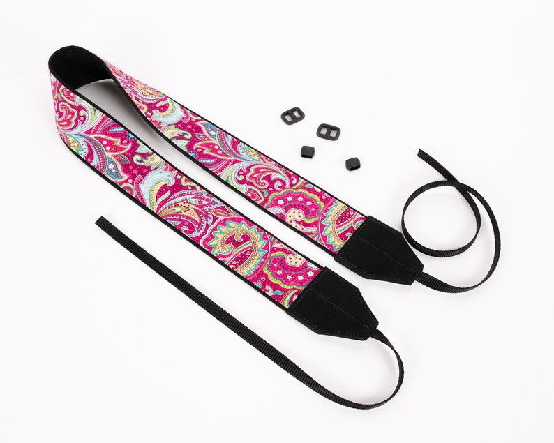 Hot Pink Paisley Dslr Camera Strap - Etsy