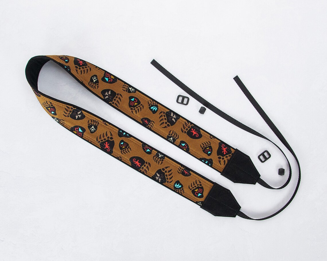 Bear Print Camera Strap Spirit Symbols - Etsy