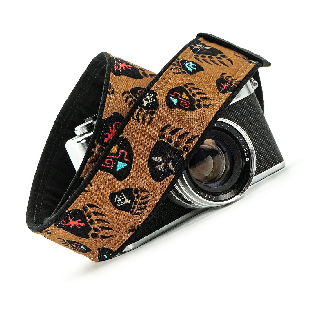 Bear Print Camera Strap, Spirit Symbols, Dslr, Slr, Mirrorless - Etsy