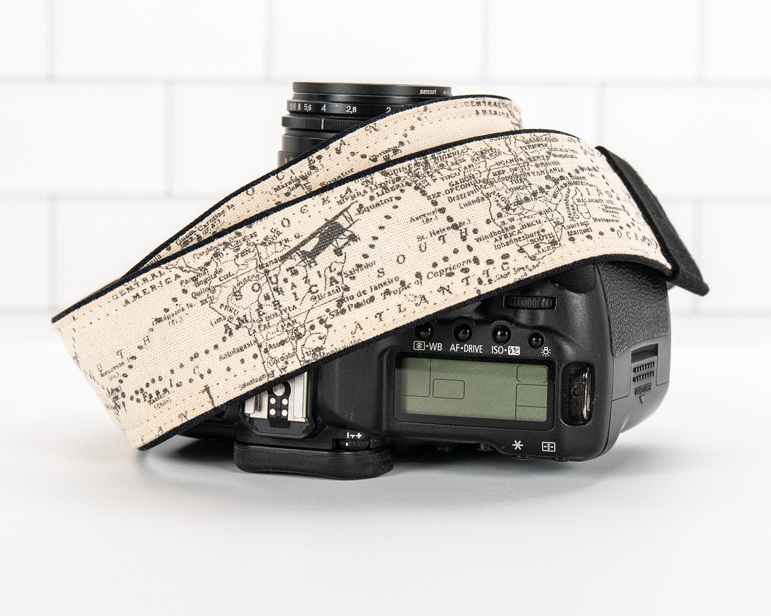 Map Camera Strap Airplane - Etsy