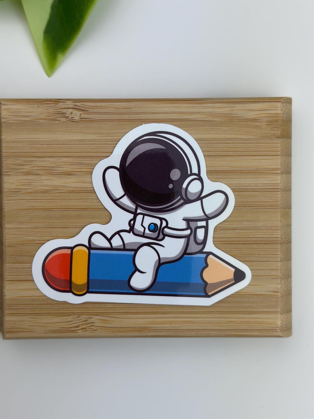 Astronaut Vinyl Sticker - Fun Waterproof Decor for Laptops, Journals ...