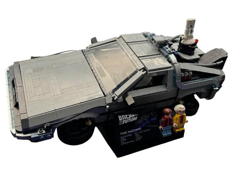 Lego Delorean Time Machine Display Stand | Custom 3D Printed LEGO 10300 ...