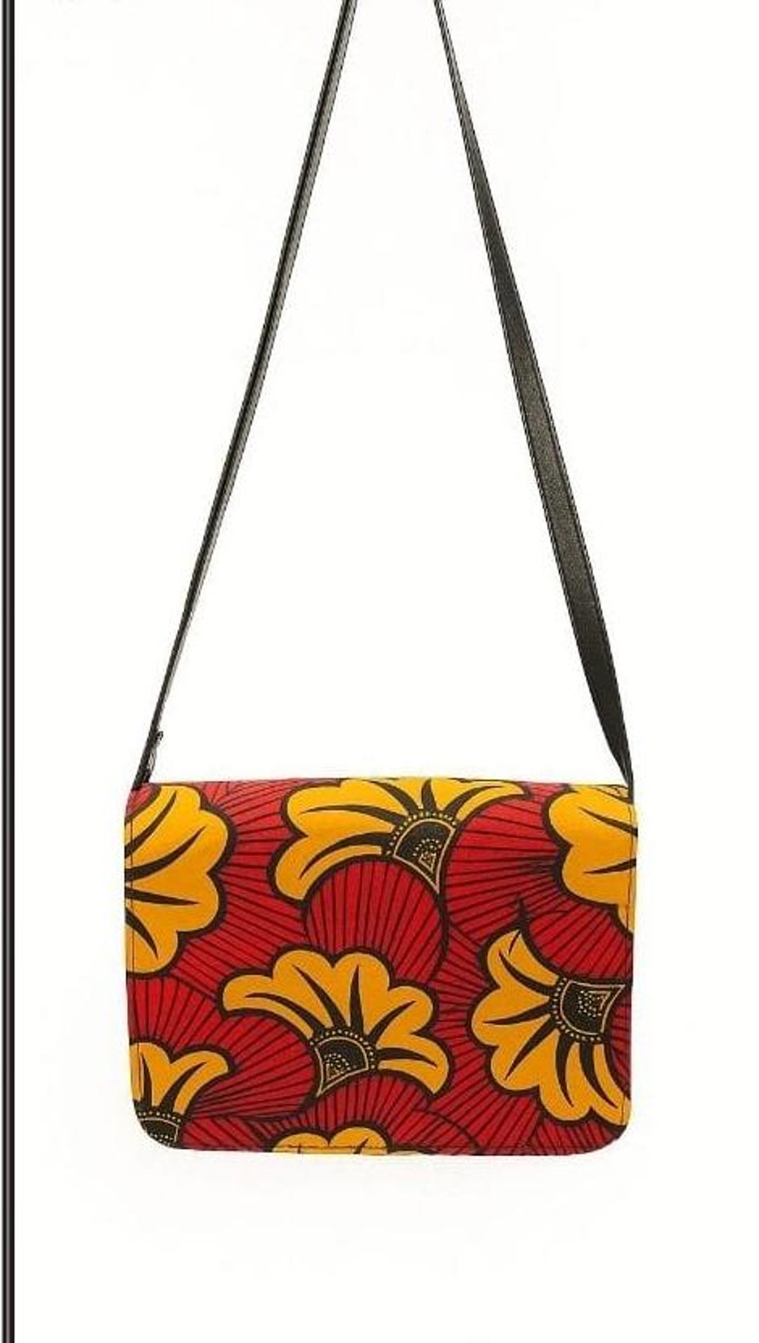 Ankara Tribal Print Fabric Fold Over Purse With Detachable Shoulder ...