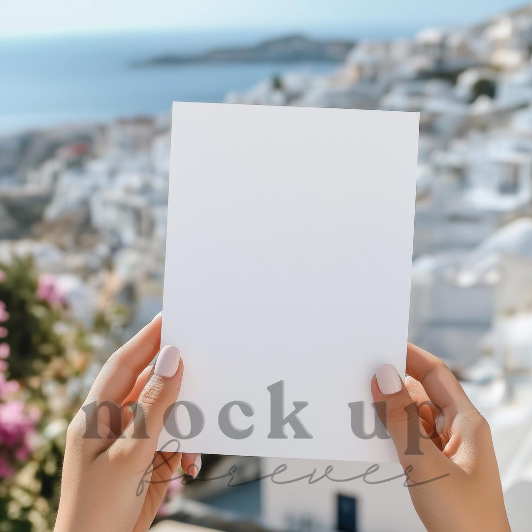 5x7 Destination Party Invitation Mock up Using PSD, Smart Object ...