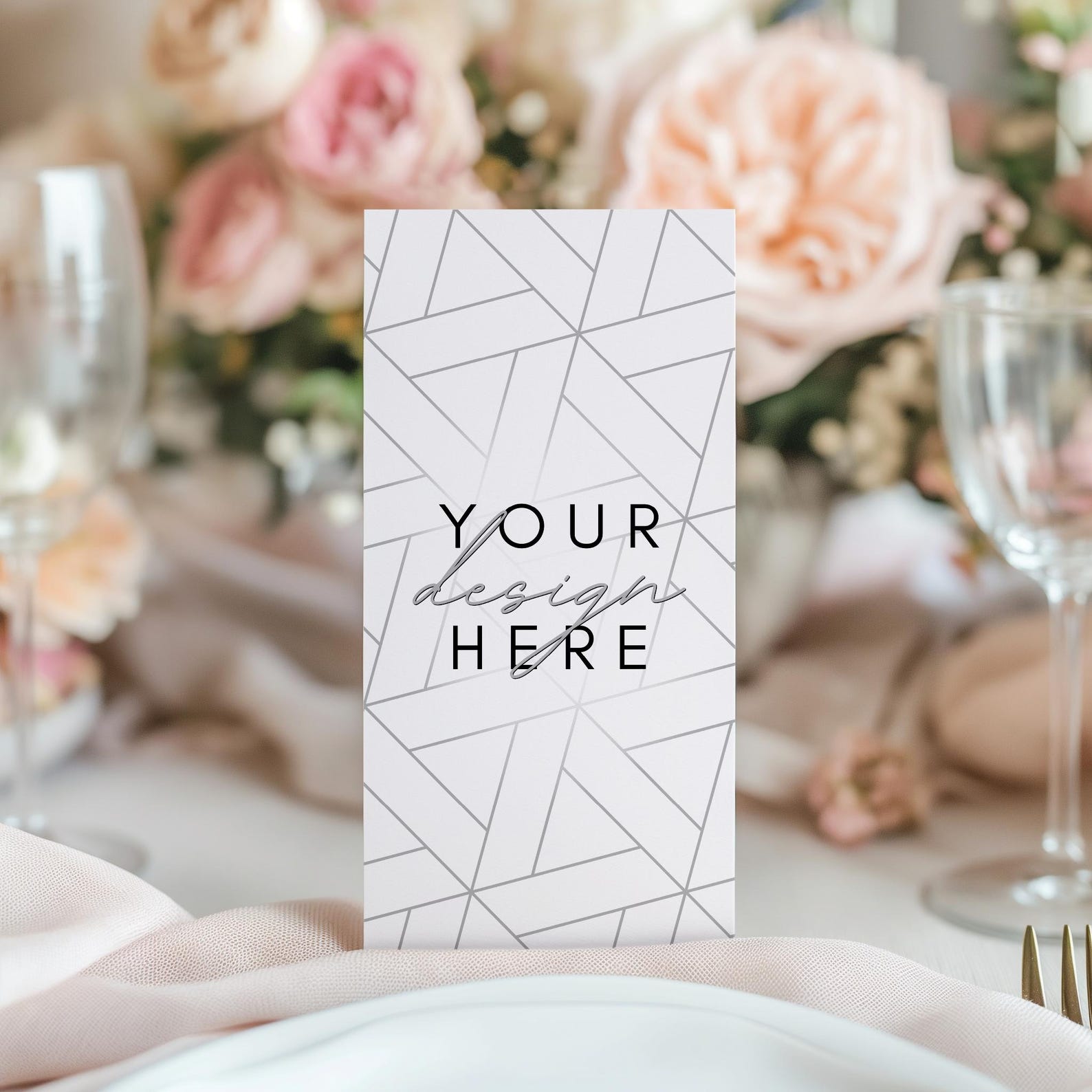 4x8 Menu Card Dining Table Mock up Using PSD, Smart Object, Realistic ...