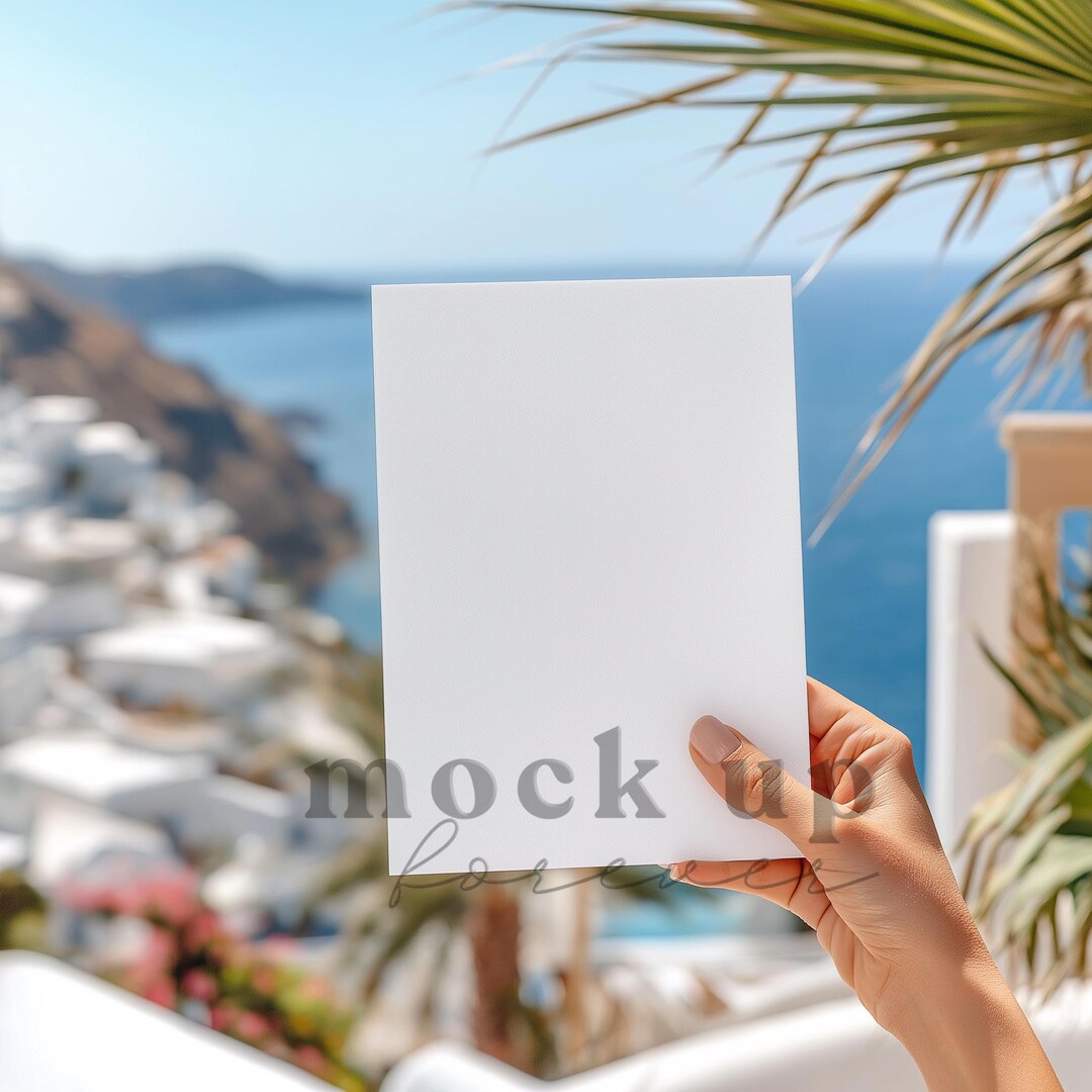 5x7 Destination Party Invitation Mock up Using PSD, Smart Object ...