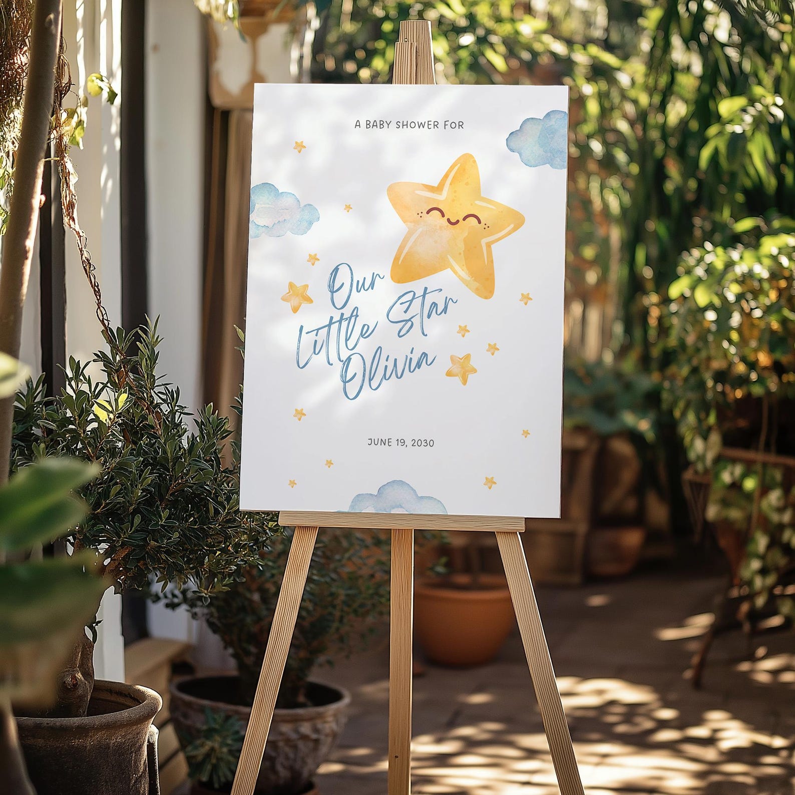 Welcome Sign Mockup Using PSD Smart Object, Intimate Backyard Wedding ...