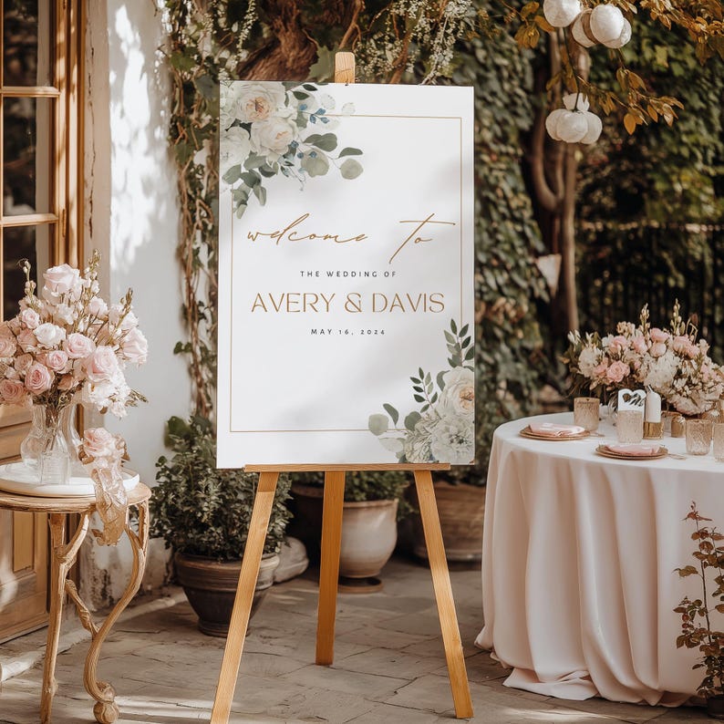 Wedding Welcome Sign Mock up Using PSD Smart Object, House Backyard ...