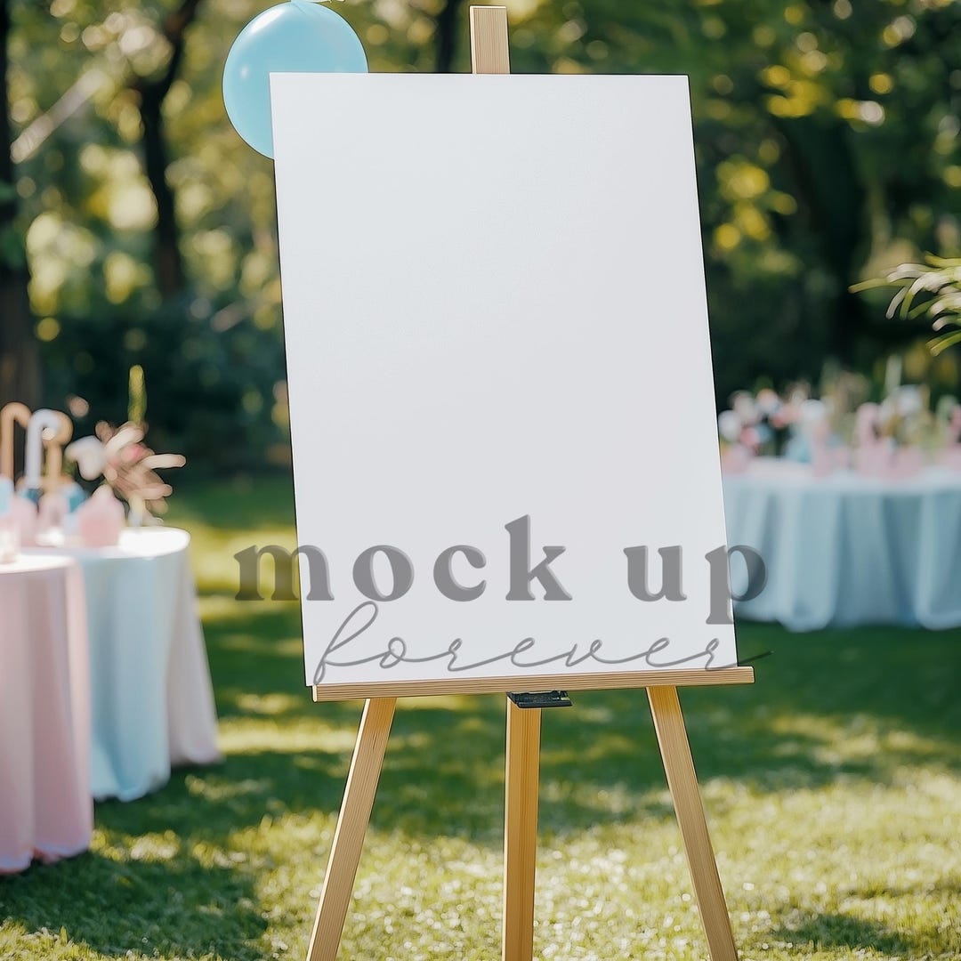 Wedding Welcome Sign Mock up Using PSD Smart Object, Backyard Party ...