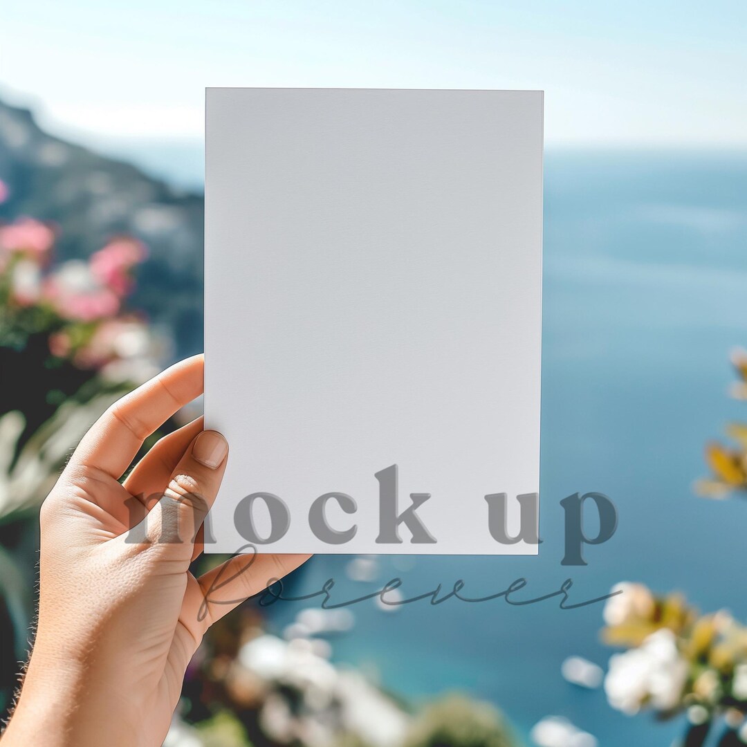 5x7 Destination Party Invitation Mock up Using PSD, Smart Object ...