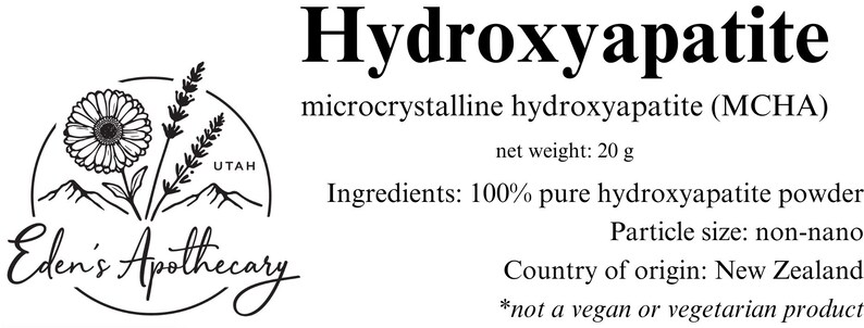 Non-nano Hydroxyapatite Calcium Powder | Fluoride-free Tooth ...