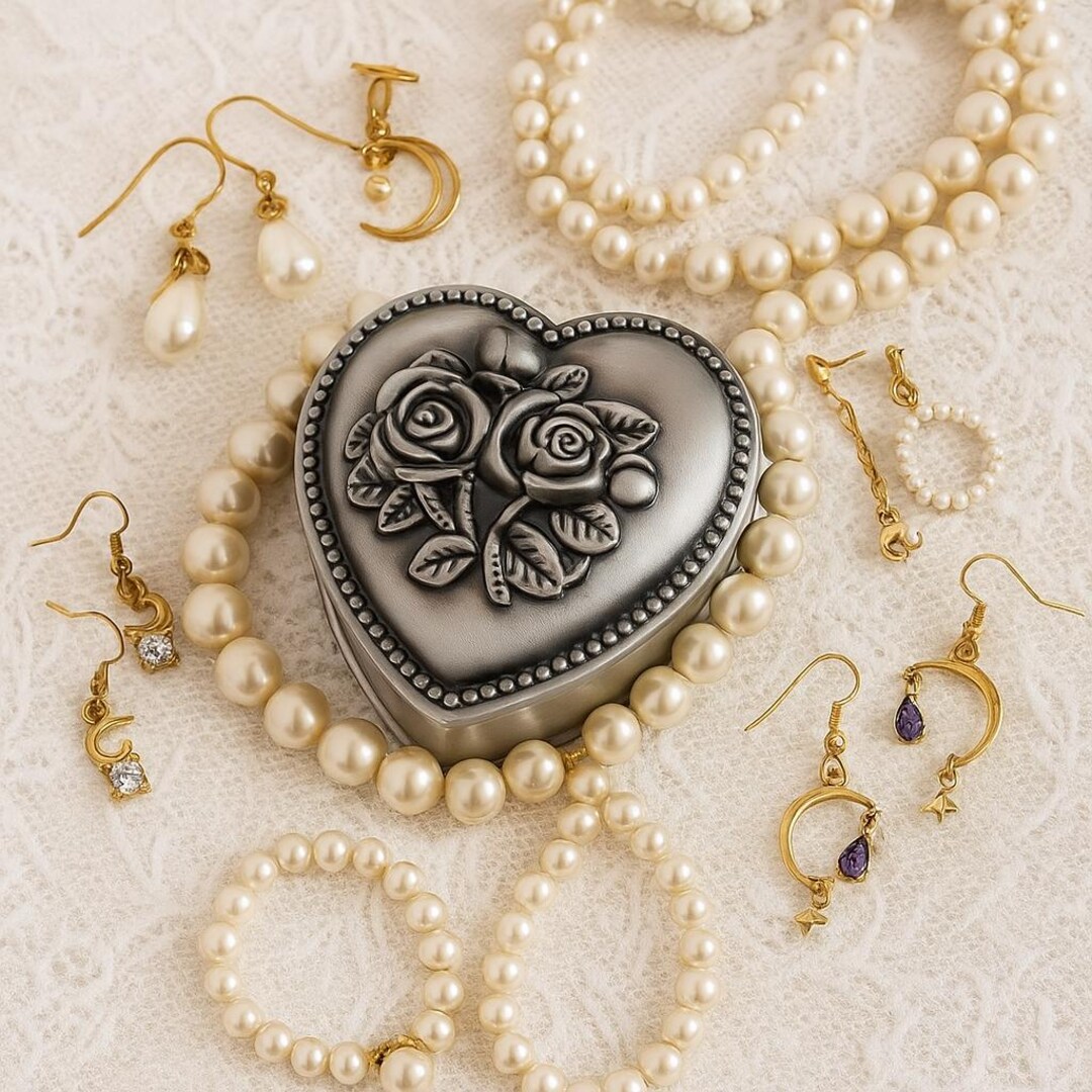 Victorian-baroque Vintage Style Jewelry Box in Antique Zinc Alloy ...