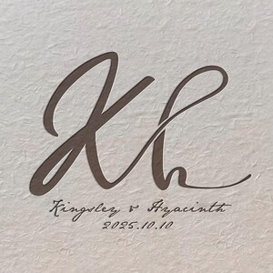 Personalized Wedding Monogram Logo Design: Elegant Serif (digital Files ...