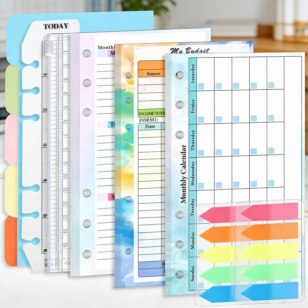 A6 Planner Refill Paper | 6-hole Binder Inserts - Etsy