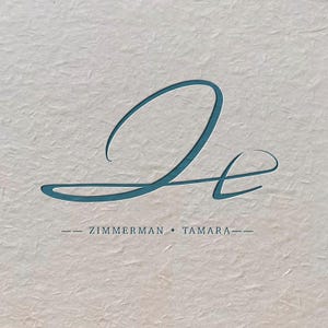 Personalized Wedding Monogram Logo Design: Elegant Serif (digital Files ...