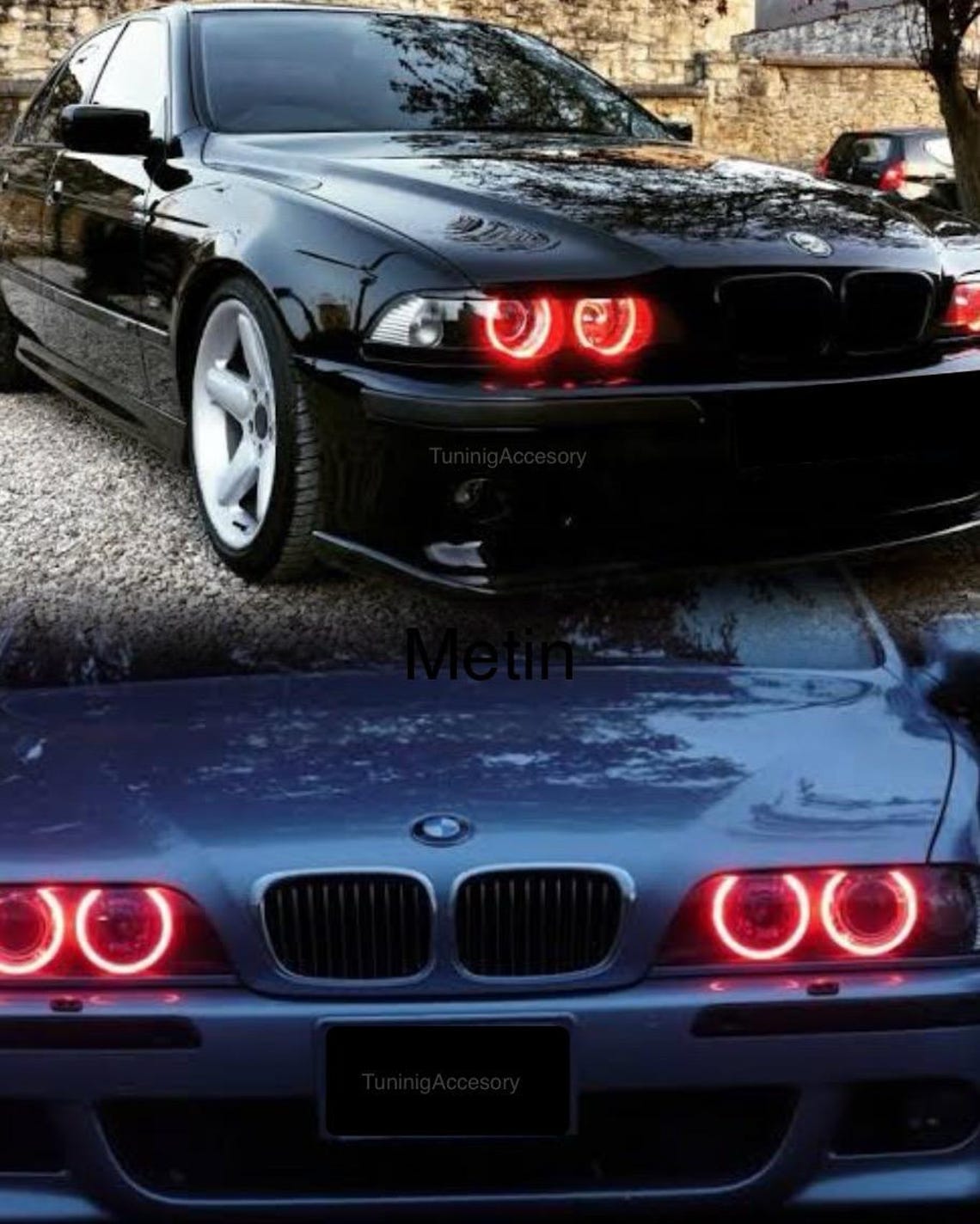 BMW 5 Series E39 Angel Eyes New Led Red - Etsy