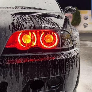 BMW E46 Angel Eyes Red New Cotton Led - Etsy