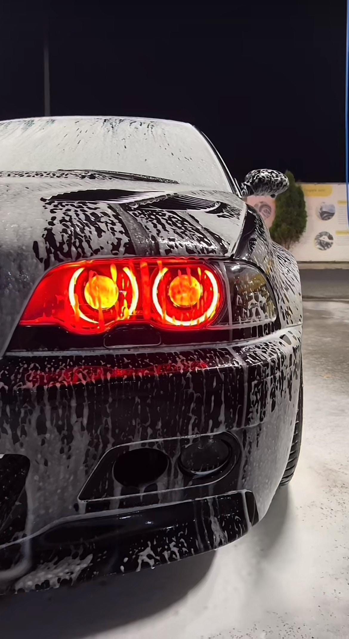 BMW E46 Angel Eyes Red New Cotton Led - Etsy