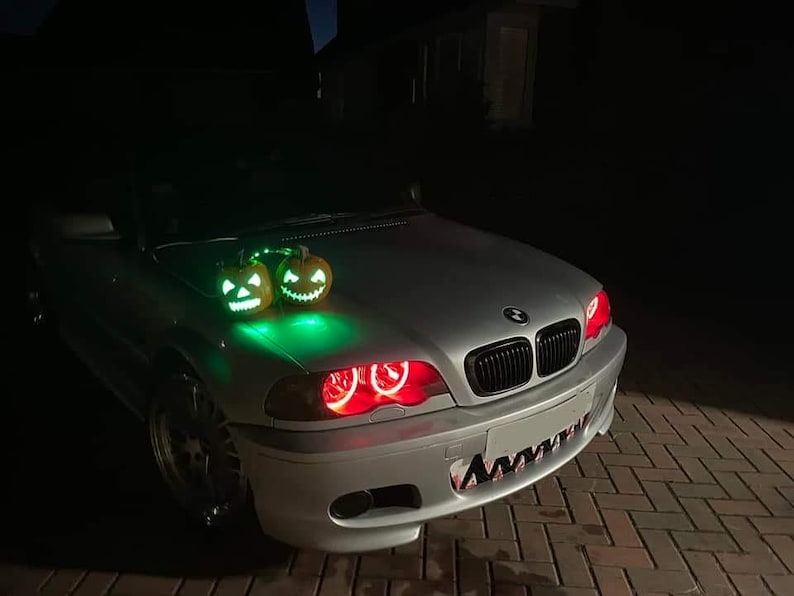 BMW E46 Angel Eyes Red New Cotton Led - Etsy