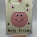 Set of 2 Handmade 5x7 happy Birthday Smiling Face Card-fun, Colorful ...