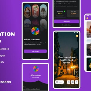 Daily Affirmation Figma Template for Inspirational Quotes ...