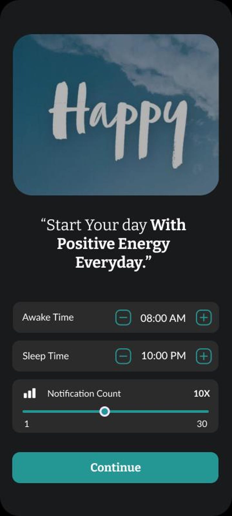 Daily Affirmation Figma Template for Inspirational Quotes ...