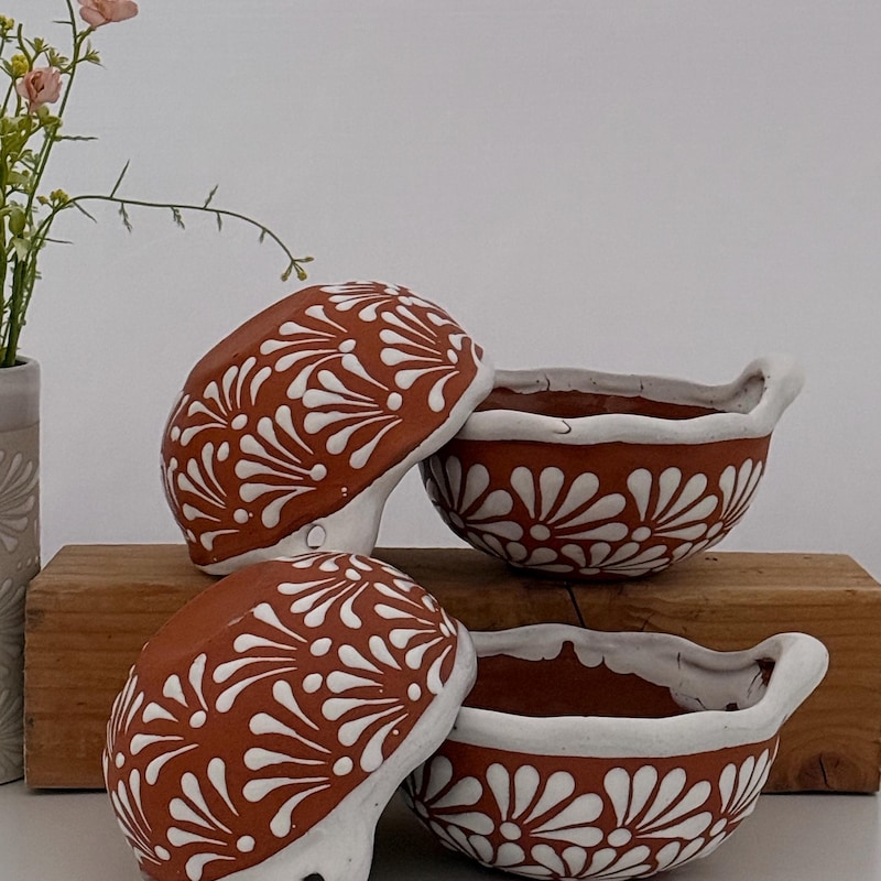 Mexican Small Clay Bowls - Etsy