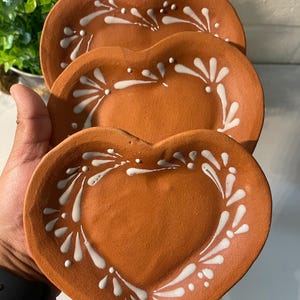 Mexican Barro Talavera Heart Plate. Mexican Heart Shape Plate. Barro ...