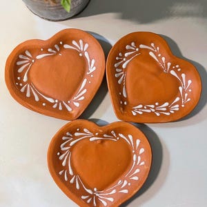 Mexican Barro Talavera Heart Plate. Mexican Heart Shape Plate. Barro ...