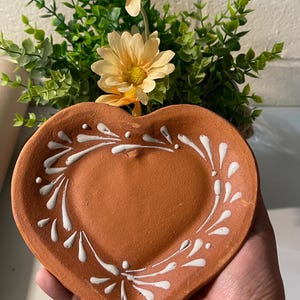 Mexican Barro Talavera Heart Plate. Mexican Heart Shape Plate. Barro ...