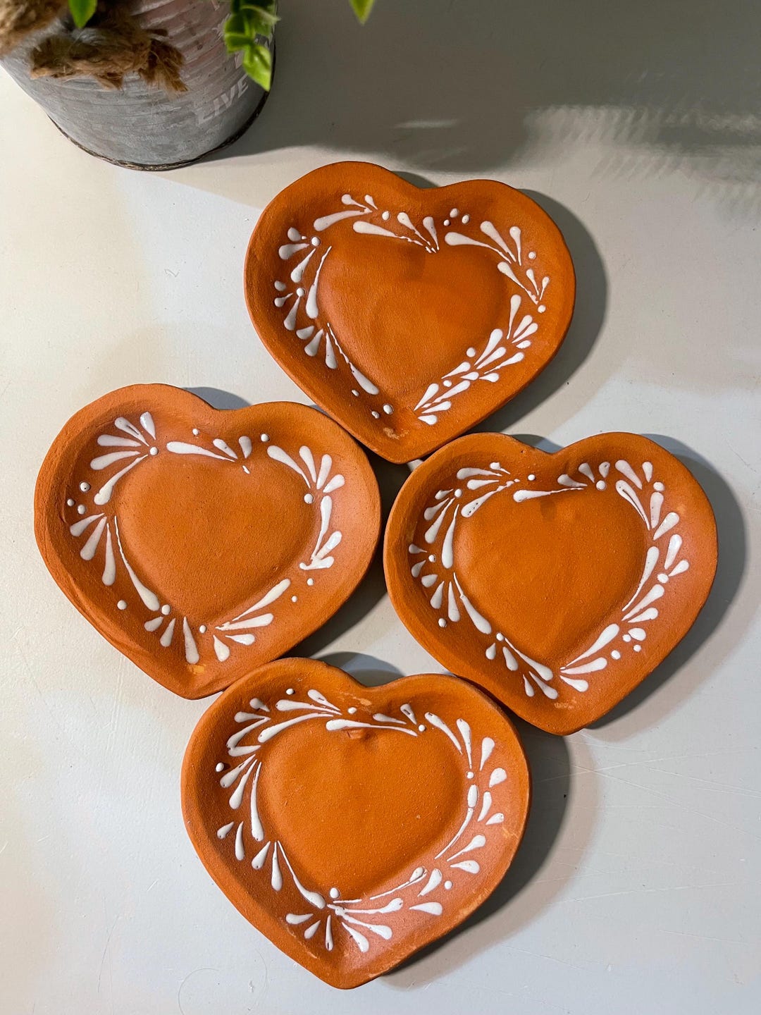 Mexican Barro Talavera Heart Plate. Mexican Heart Shape Plate. Barro ...