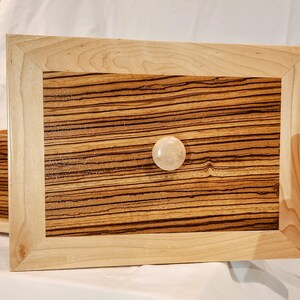 Zebrawood and Maple Trinkets/keepsake Box - Etsy