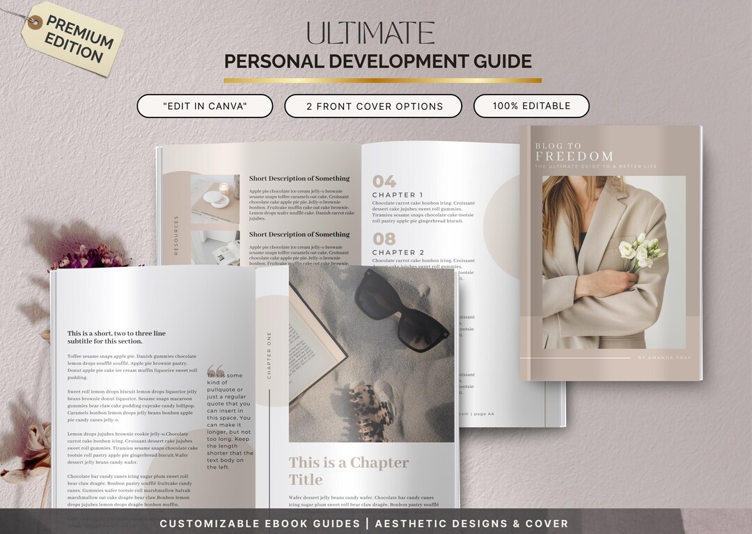 Personal Development Guide, Canva Ebook Template (digital Download) - Etsy