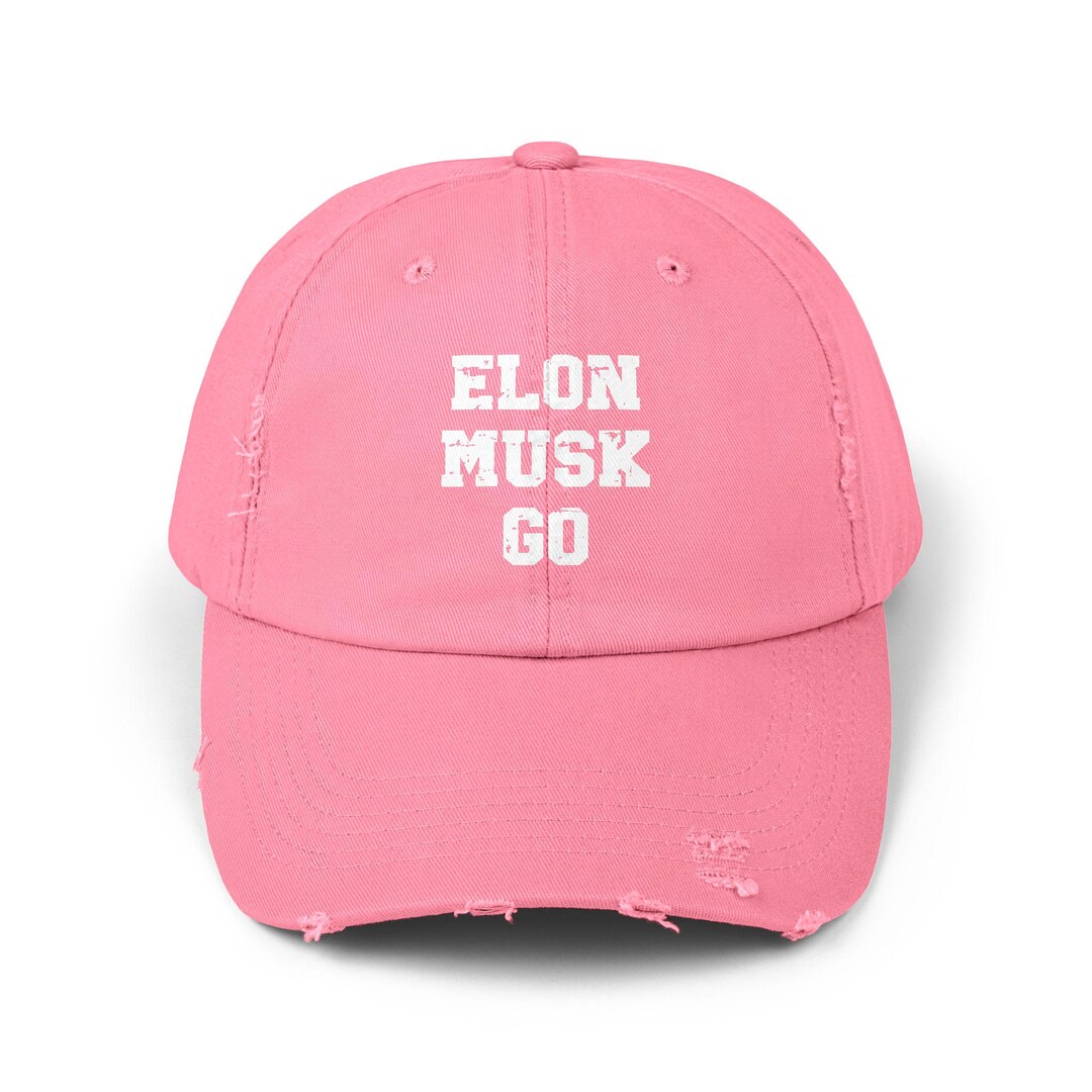 ELON MUSK GO Unisex Distressed Cap, Trendy Hat for Casual Wear, Ideal ...