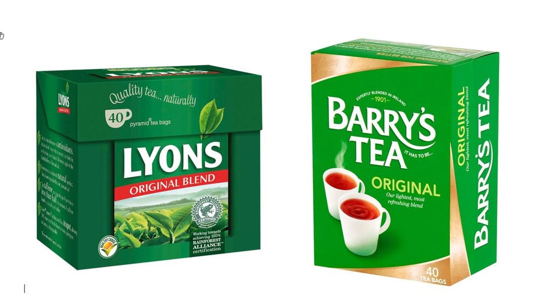 Barry’s Tea Gold & Lyons Original – 40 Tea Bags Each – Irish Tea ...