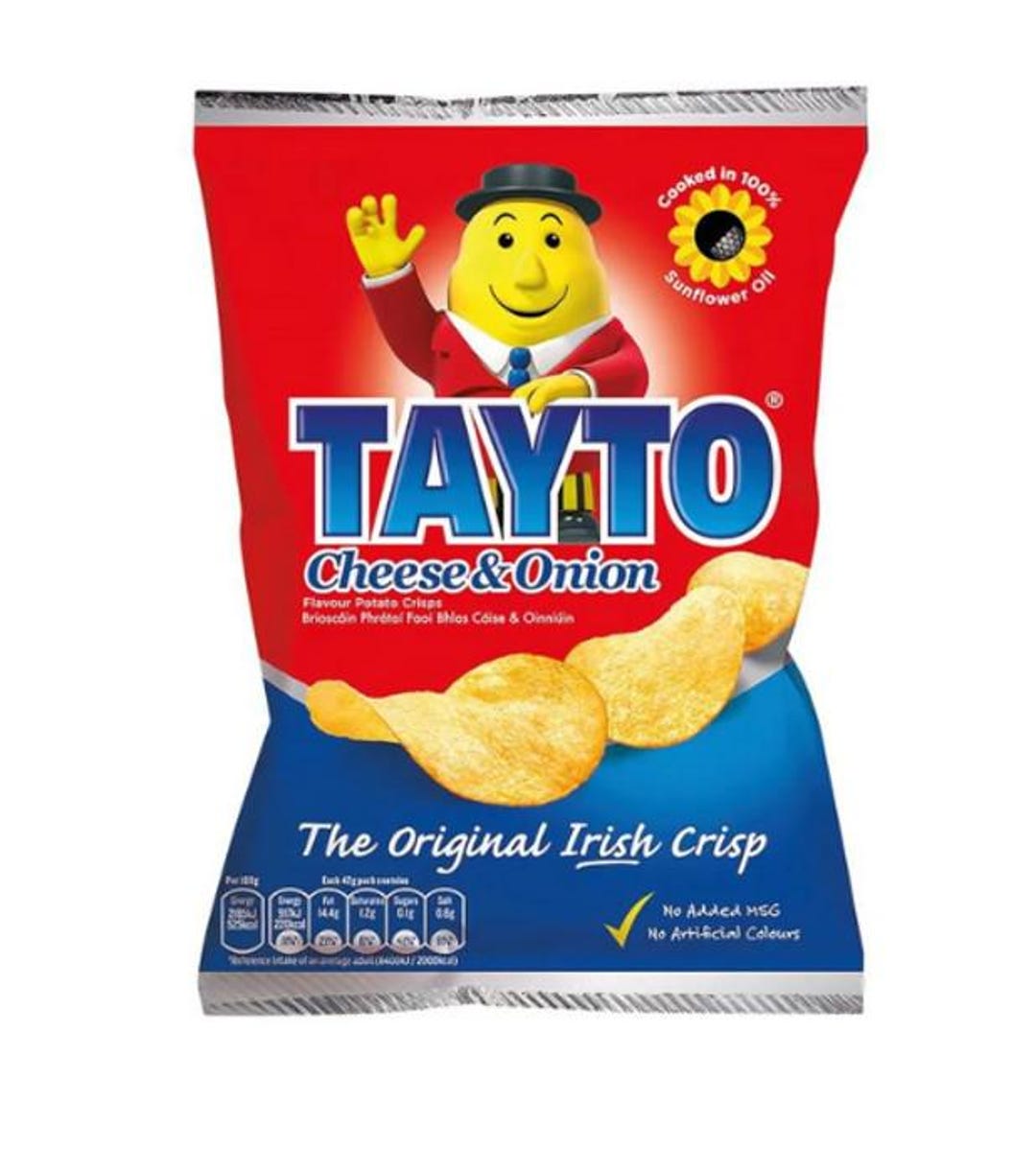Tayto Cheese & Onion Crisps – 125g | Iconic Irish Snack | Imported From ...